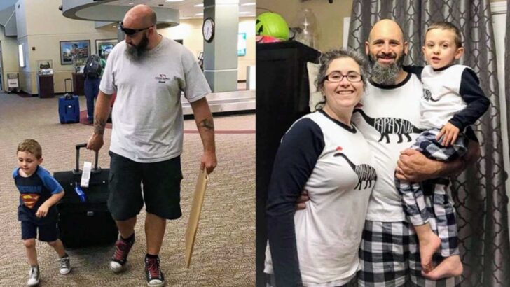 4-Year-Old’s Hilarious Airport Prank: Little Boy Greets Mom With ...